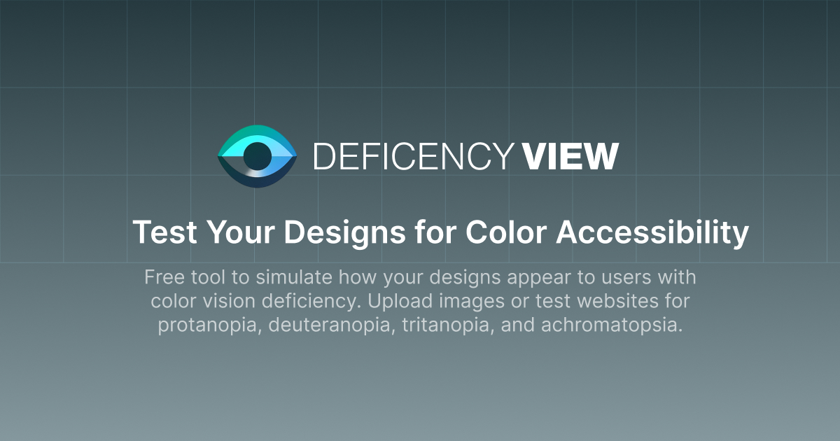 Deficiency View - Free Color Vision Deficiency Testing Tool